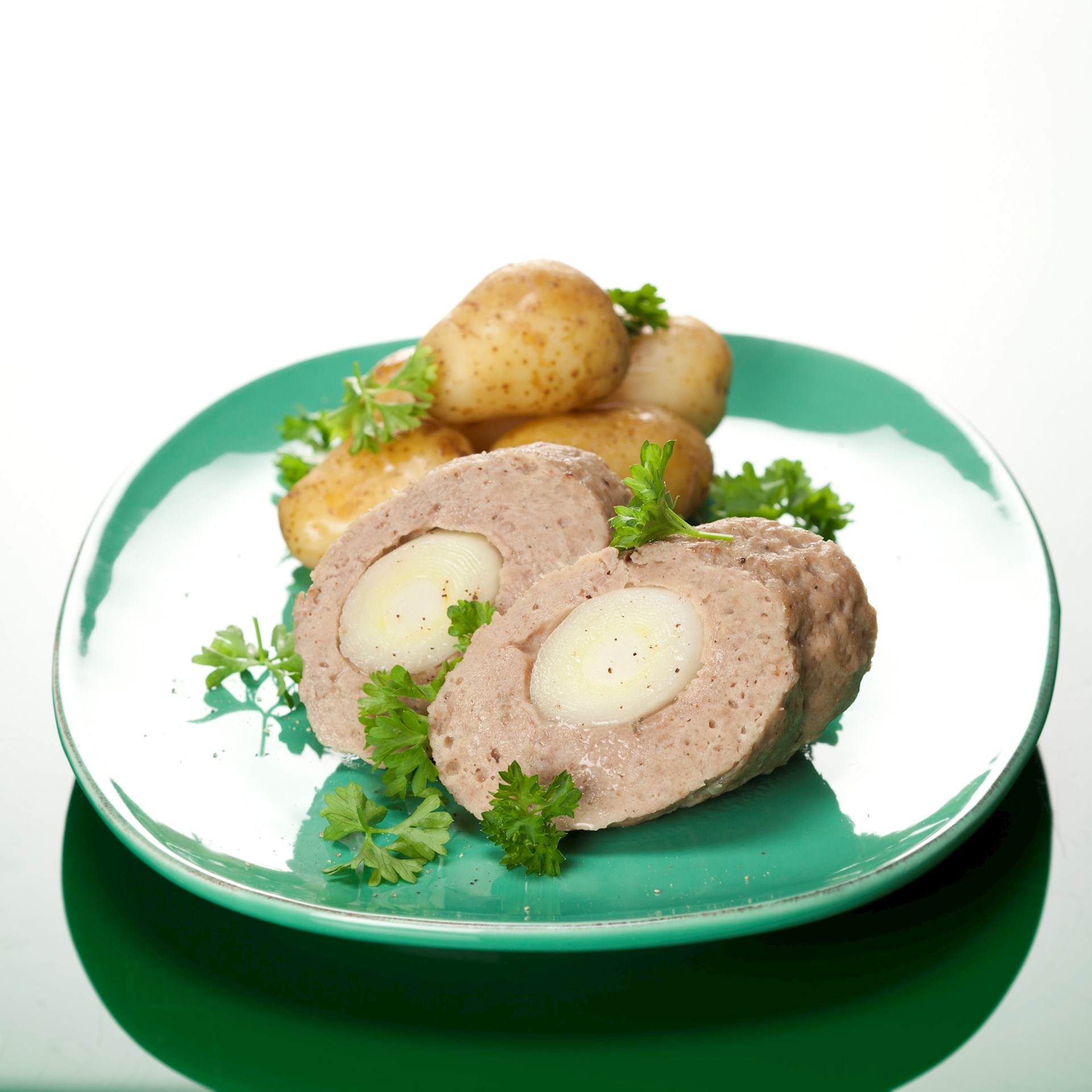 Farserede porre med kartofler og persille - se opskrift