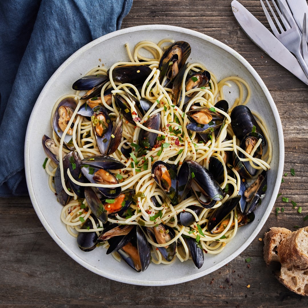 Spaghetti med muslinger - super lækkert - se opskriften her - Coop ...